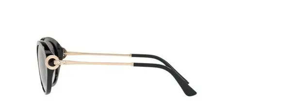 BVLGARI Oval Logo Detail Sunglasses - Gray