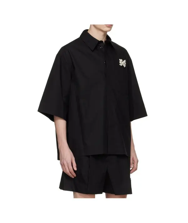 Simone Rocha Collared Short-sleeved Shirt