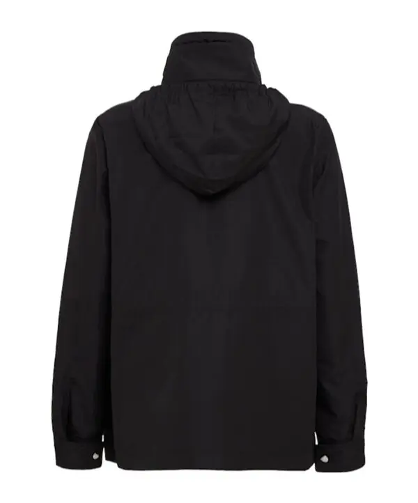 Moncler Tech Hooded Short Parka Jacket - Black