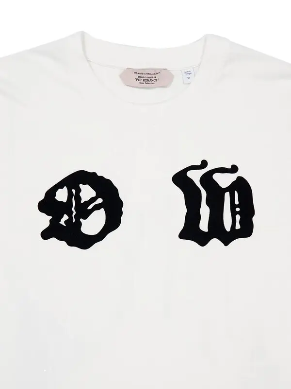 Off-White Logo Printed Crewneck T-shirt - White