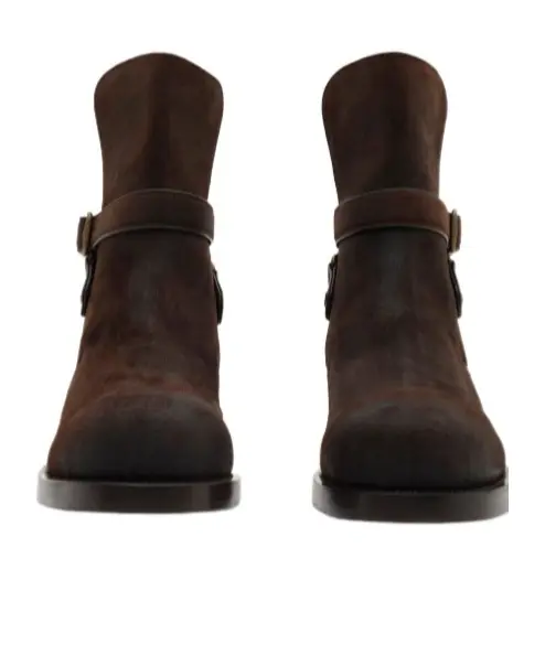 Burberry Ledger Jodhpur Buckled Boots - Treacle Brown