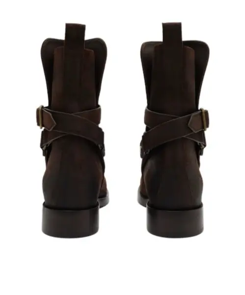 Burberry Ledger Jodhpur Buckled Boots - Treacle Brown