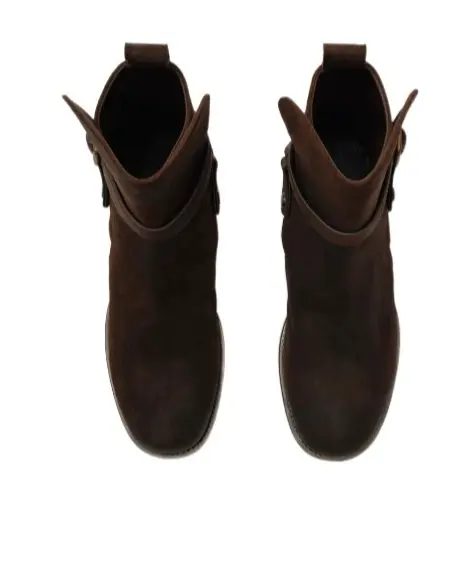 Burberry Ledger Jodhpur Buckled Boots - Treacle Brown