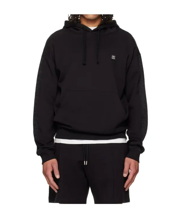 Hugo Boss Long-sleeved Hoodie - Black