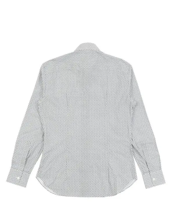 FERRAGAMO Logo Lapel Shirt - Gray