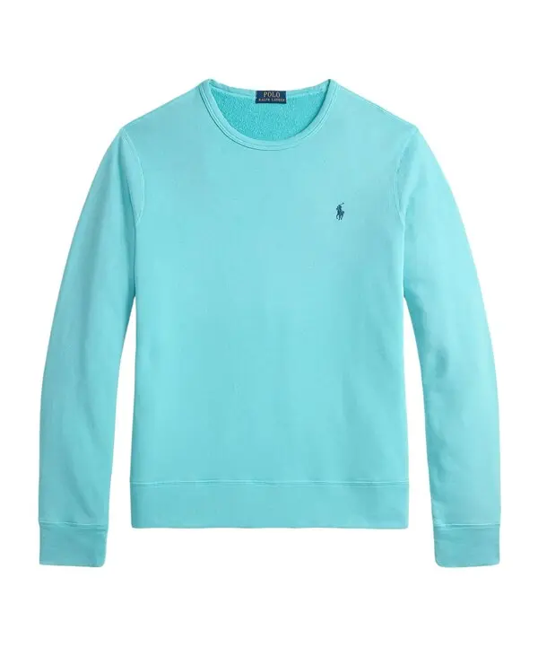 Polo Ralph Lauren Crew Neck Sweatshirt With Embroidered Pony Logo - Blue