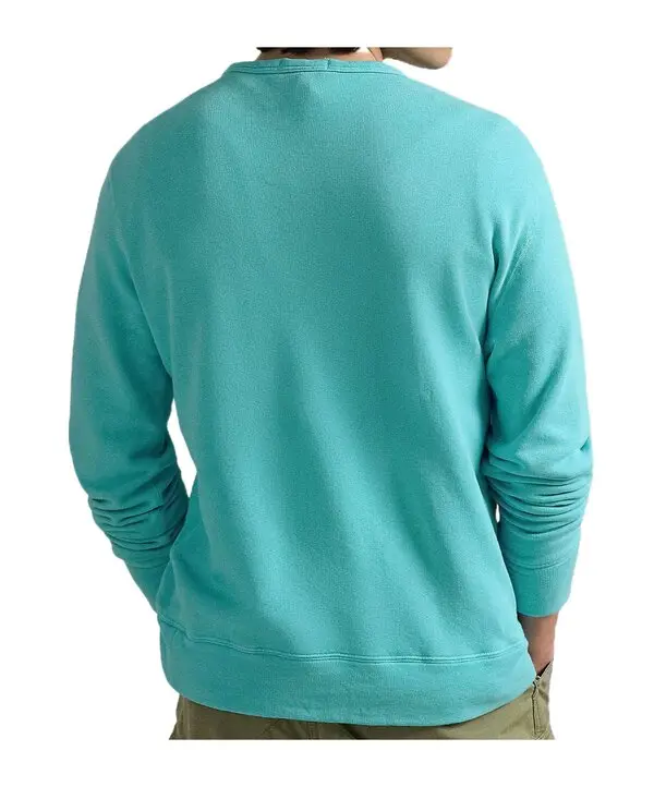 Polo Ralph Lauren Crew Neck Sweatshirt With Embroidered Pony Logo - Blue