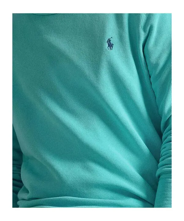 Polo Ralph Lauren Crew Neck Sweatshirt With Embroidered Pony Logo - Blue