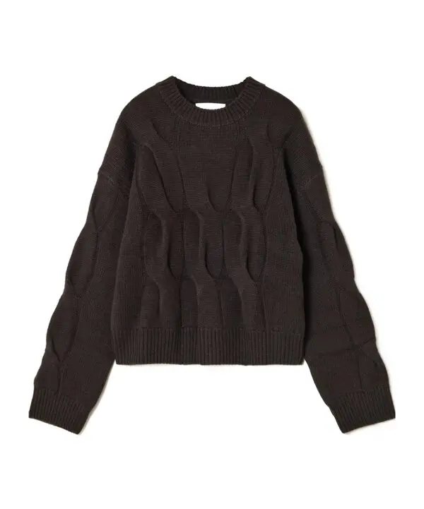 LISA YANG Sammie Cable Knit Sweater - Black