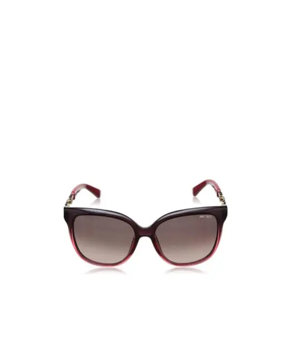 JIMMY CHOO Burgundy Square Frame Sunglasses - Gray
