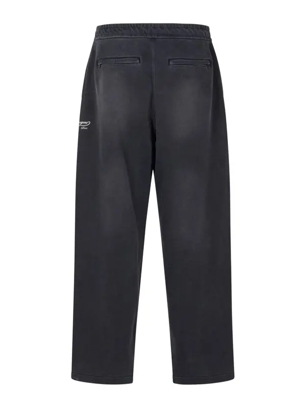 WOOYOUNGMI Faded Logo Drawstring Wide-leg Pants