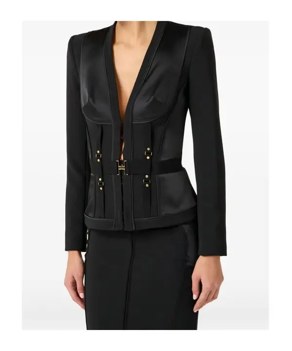 Elisabetta Franchi Belted Bustier Jacket