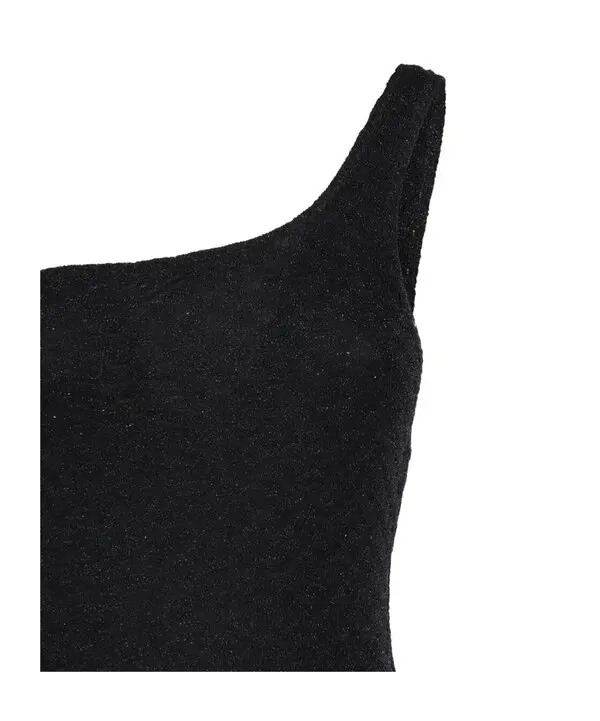 Missoni One-shoulder Sleeveless Swimsuit - Black