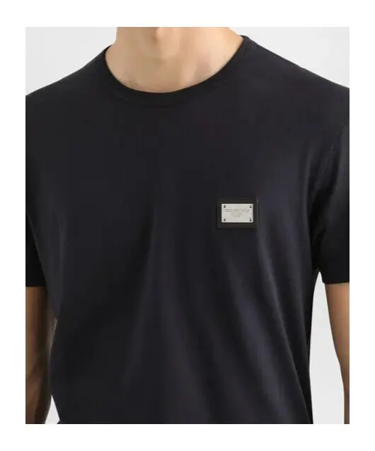 Dolce & Gabbana Dolce Gabbana Logo-patch T-shirt - Black