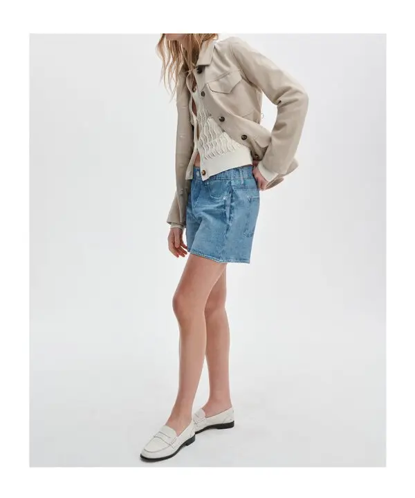 RAG  BONE Rag & Bone Printed Belt Loop Shorts