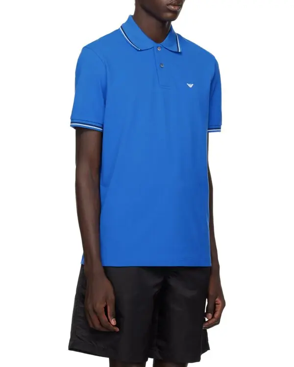 Emporio Armani Logo Printed Short Sleeved Polo Shirt