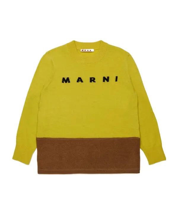 Marni Logo Intarsia Knit Jumper