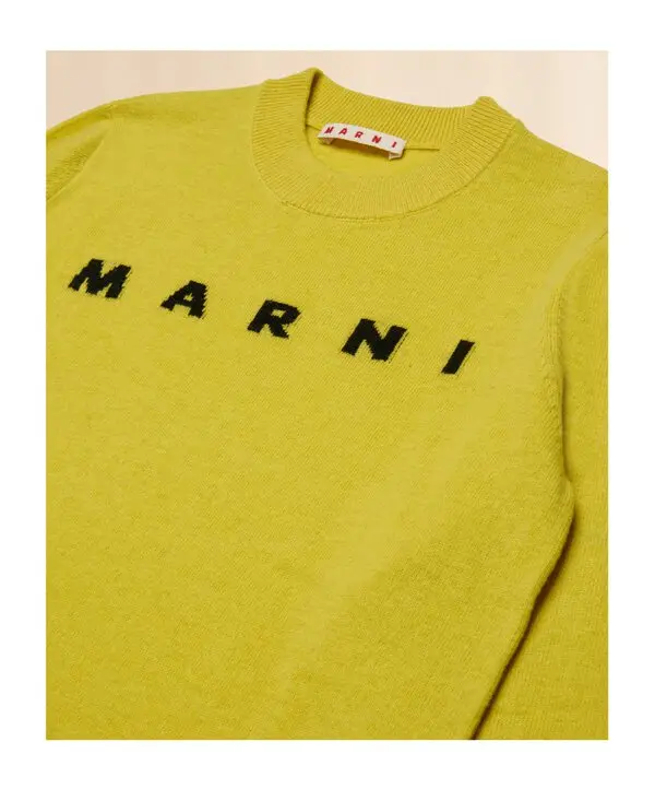 Marni Logo Intarsia Knit Jumper