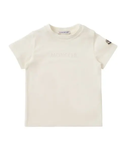 Moncler Embroidered Logo -shirt - White