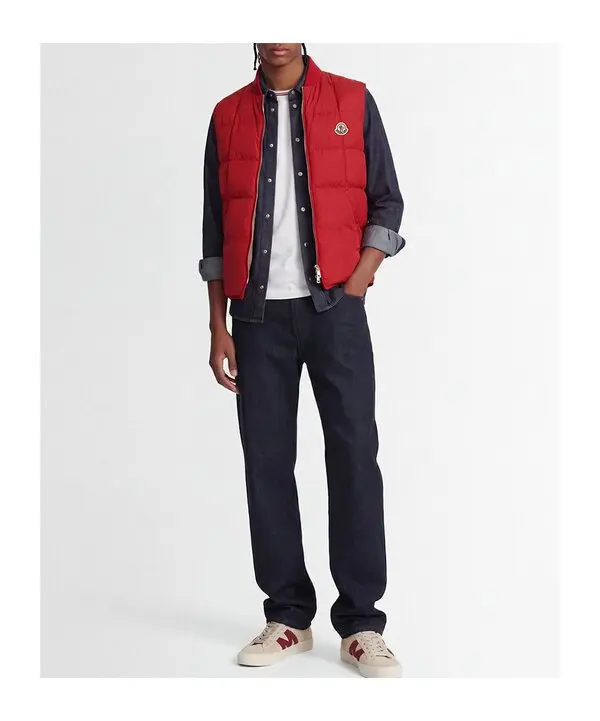 Moncler Elberton Tech Square-quilted Down Vest