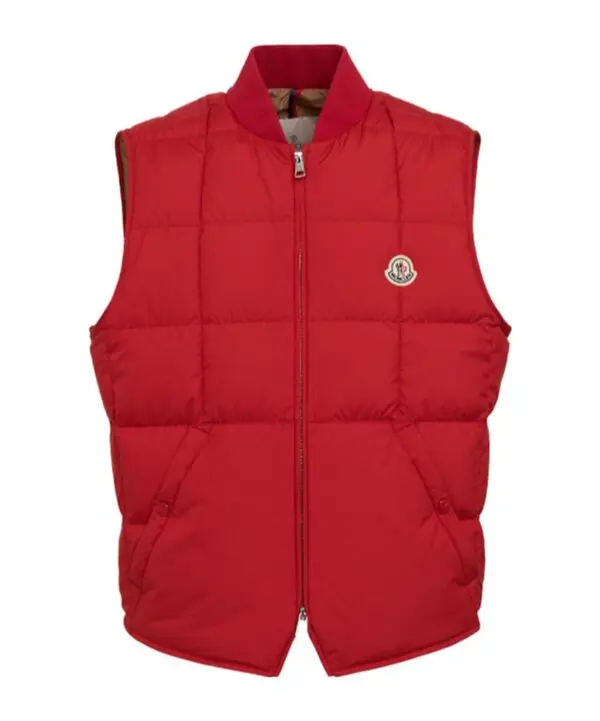 Moncler Elberton Tech Square-quilted Down Vest