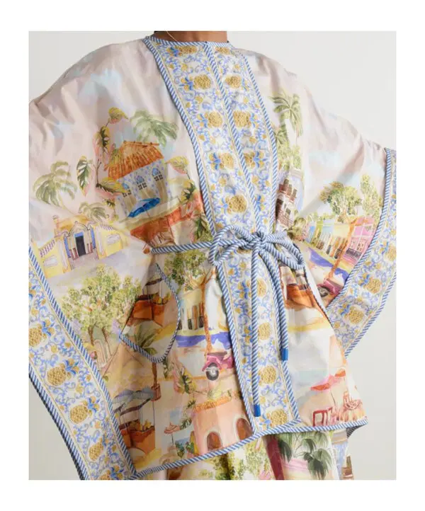Farm Rio Printed Batwing Sleeve Blouse