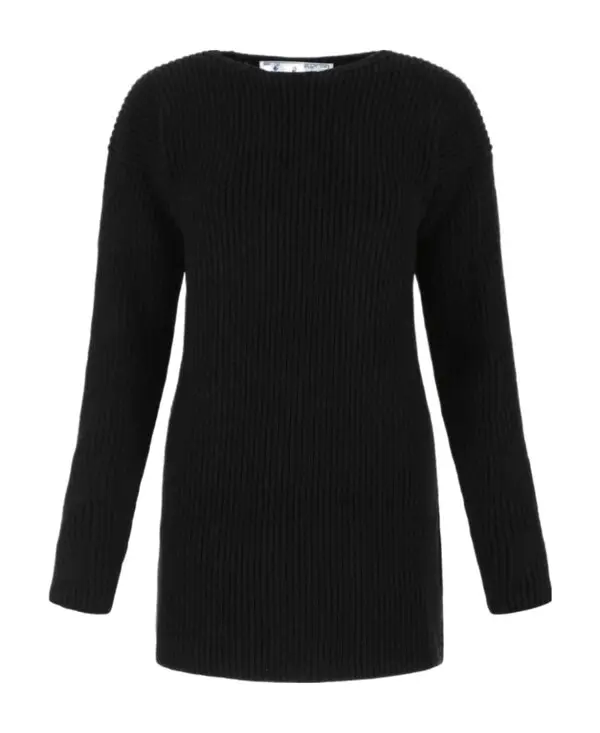 Off-White Ribbed-knit Crewneck Jumper