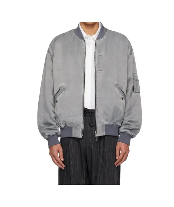 WOOYOUNGMI Reversible Quilted Bomber Jacket - Gray