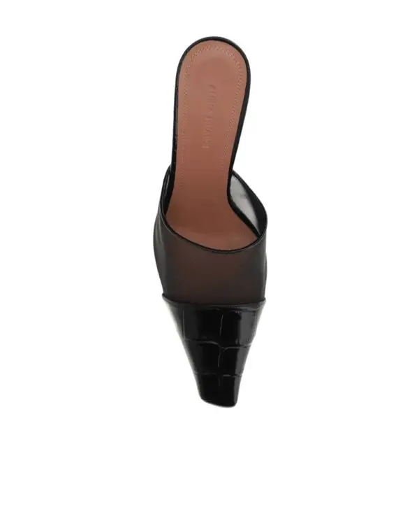 Amina Muaddi Mesh High-heeled Sandals
