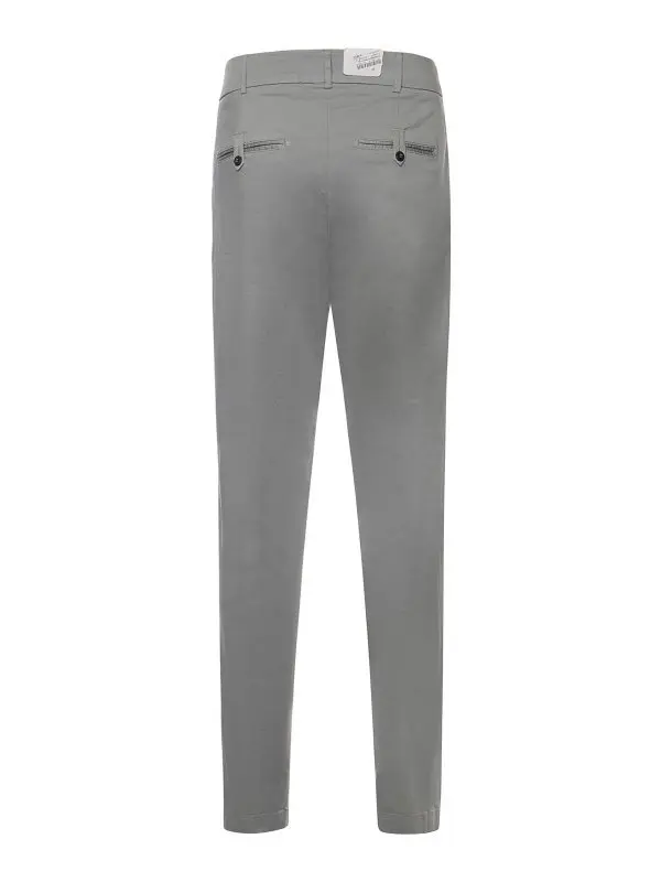 Eleventy Stretch Waistband Pants - Gray