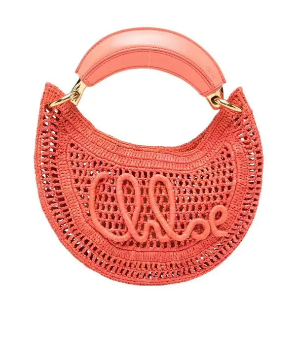 Chloé Woven Shoulder Bag - Red