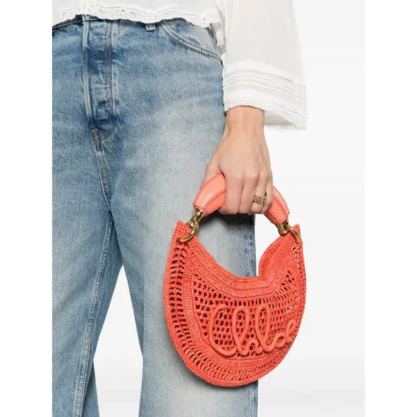 Chloé Woven Shoulder Bag - Red