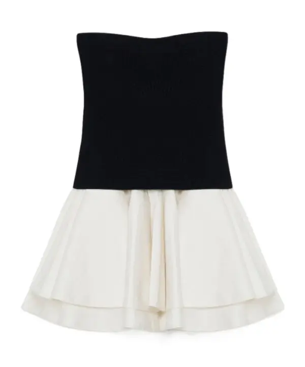 Simkhai Isabelle Off-shoulder Mini Dress - Black Multi