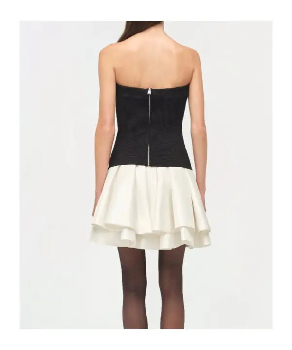 Simkhai Isabelle Off-shoulder Mini Dress - Black Multi