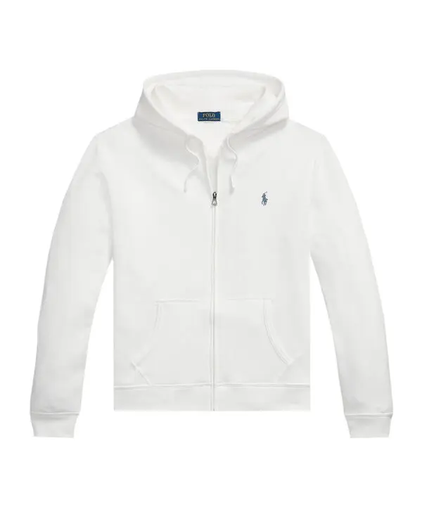 Polo Ralph Lauren Embroidered Zip-up Hoodie - White
