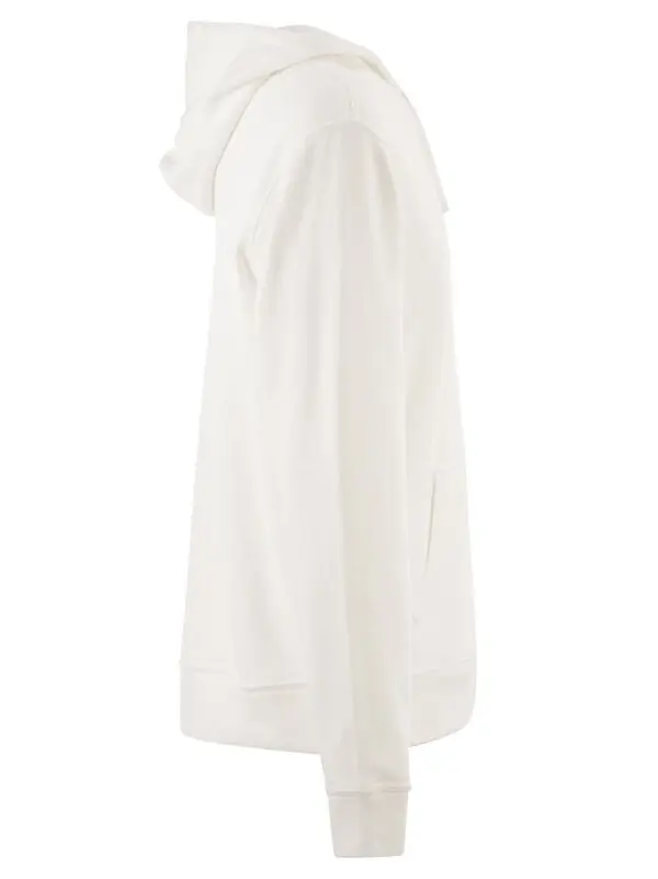 Polo Ralph Lauren Embroidered Zip-up Hoodie - White