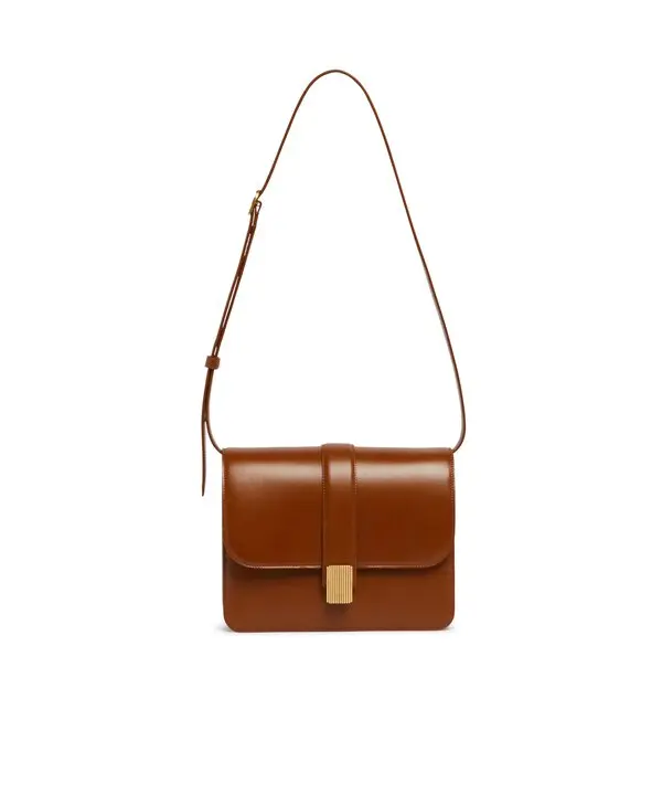 Khaite Blake Leather Shoulder Bag - Brown