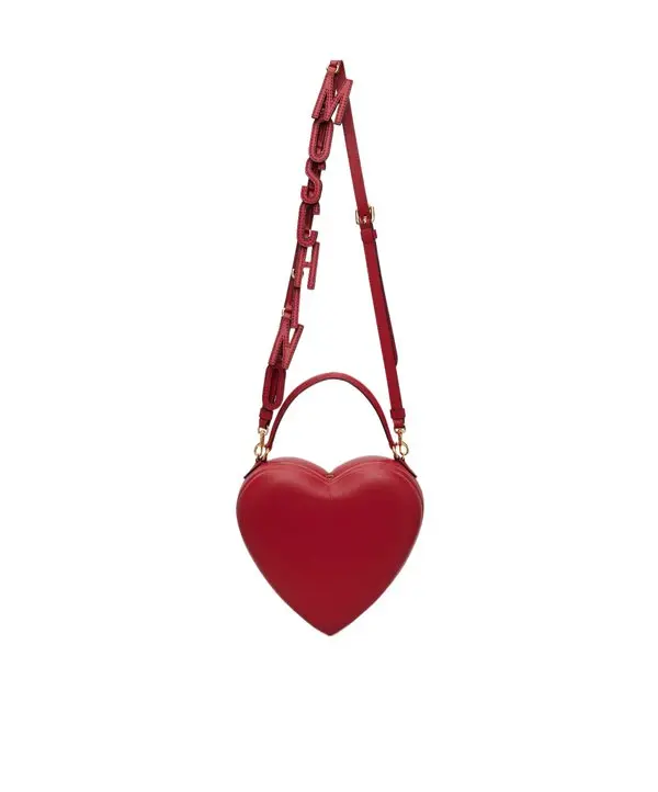 Moschino Heart-shaped Shoulder Bag - Red