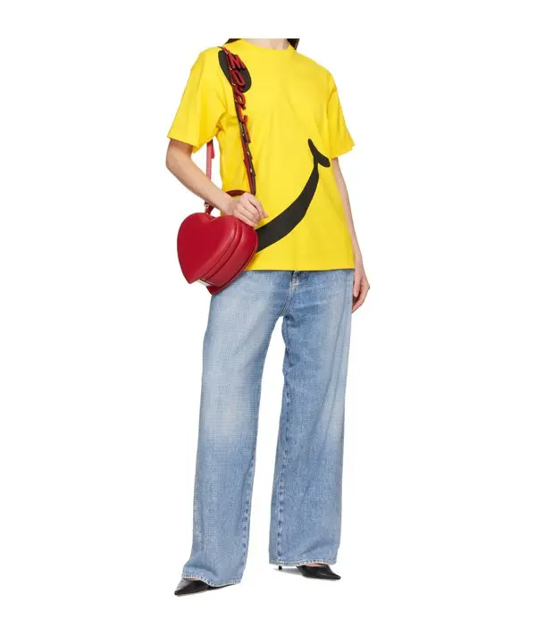 Moschino Heart-shaped Shoulder Bag - Red