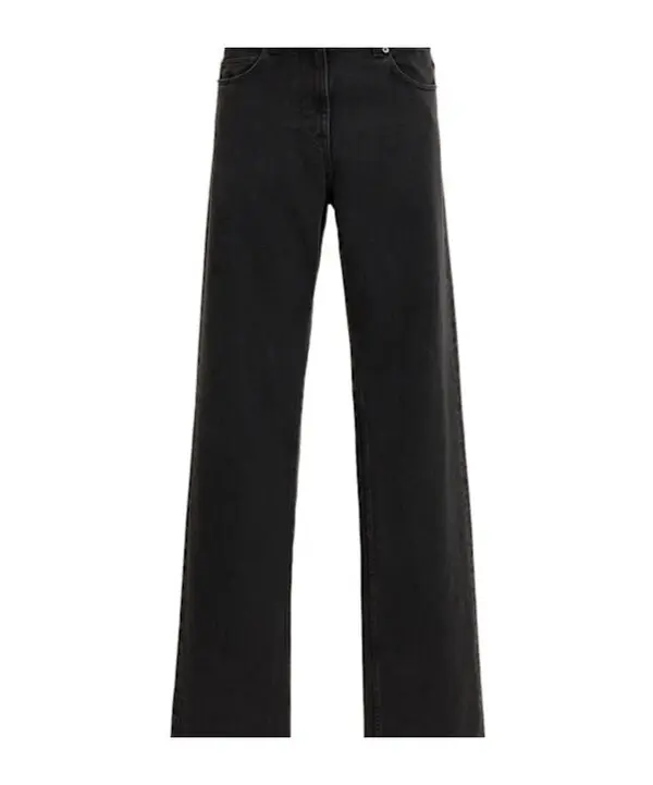 THE ROW Clair High Waisted Stonewashed Denim Jeans - Black