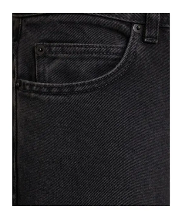 THE ROW Clair High Waisted Stonewashed Denim Jeans - Black