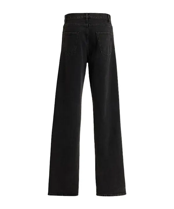 THE ROW Clair High Waisted Stonewashed Denim Jeans - Black