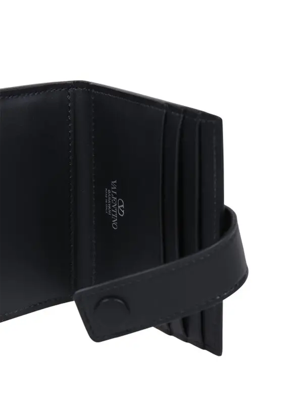 Valentino Garavani Vltn-printed Press-stud Fastened Cardholder