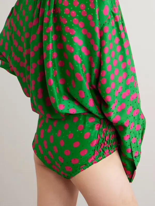 Dries Van Noten Polka Dot Jacquard Shorts