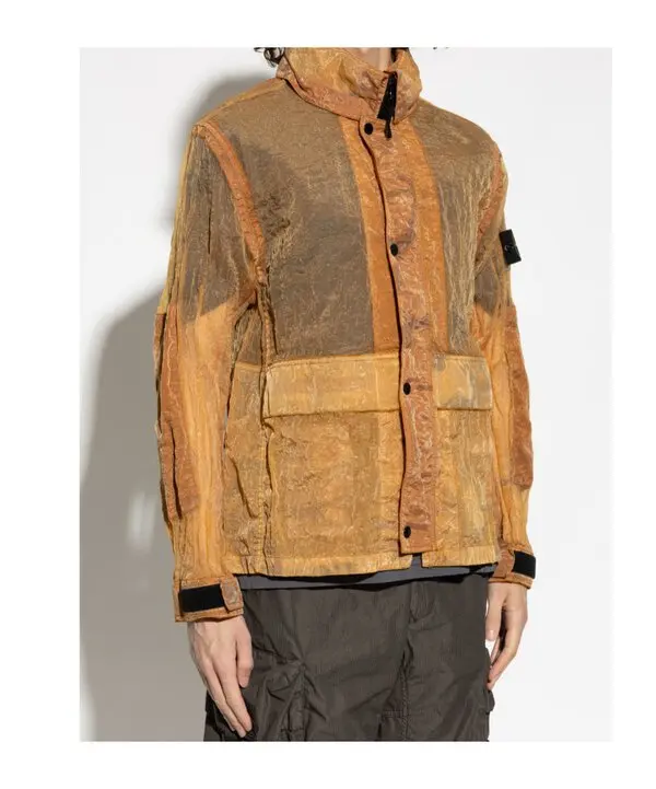 Stone Island Logo Patch Long Sleeve Jacket