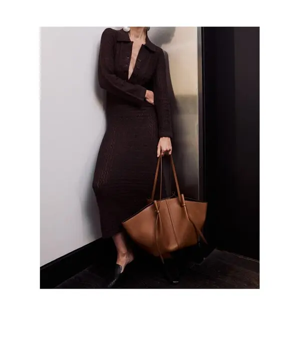 Yuzefi Large Mochi Shoulder Bag - Brown
