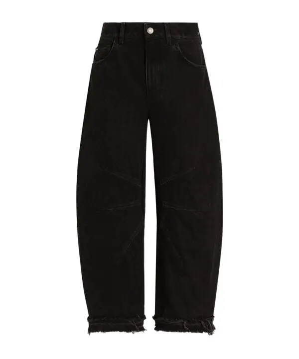 Dolce & Gabbana Frayed Hem Jeans - Black