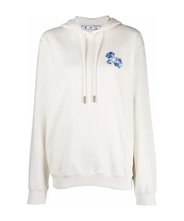 Off-White Arrows Print Hoodie - White