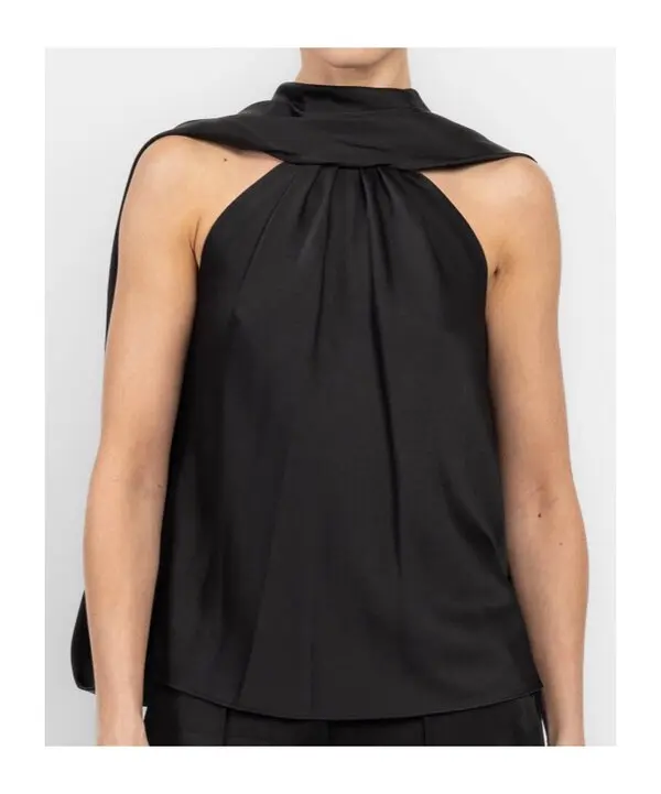 Simkhai Scarlett Cape Blouse - Black