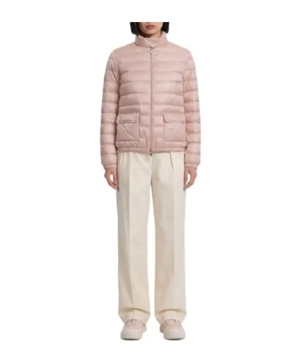 Moncler Lans Quilted Down Jacket - Nude